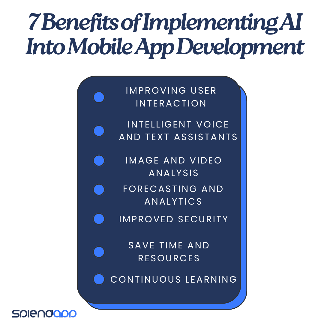 7 Benefits Of Implementing AI Into Mobile App Development